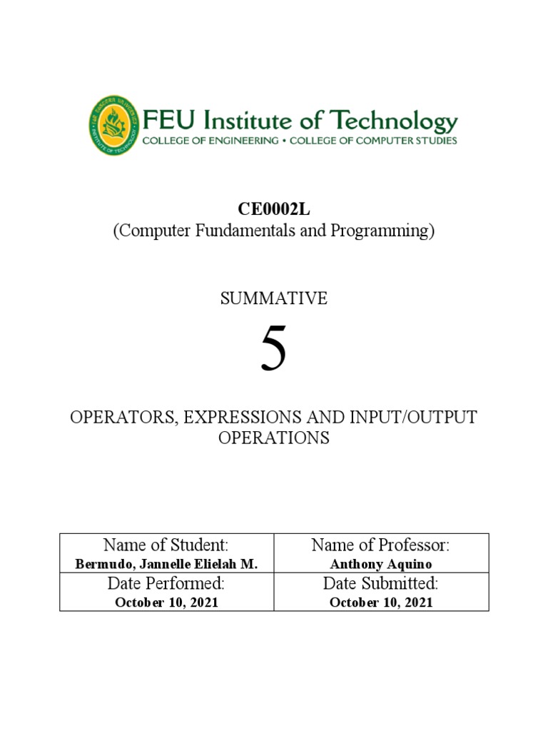 Technical Summative Assessment 5 | Download Free PDF | C (Programming ... Technical Summative Assessment 5 | Download Free PDF | C (Programming ...