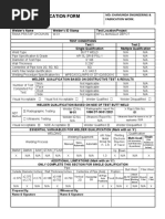 Sample API 1104 Wps | PDF | Welding | Construction