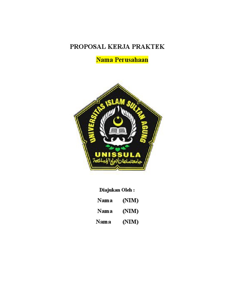 Contoh PROPOSAL KERJA PRAKTEK | PDF