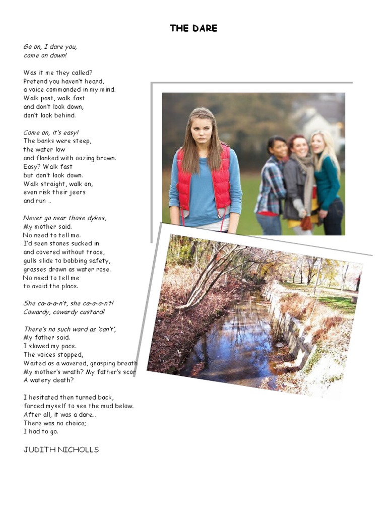 The Dare: Judith Nicholls | PDF | Poetry | Crossword