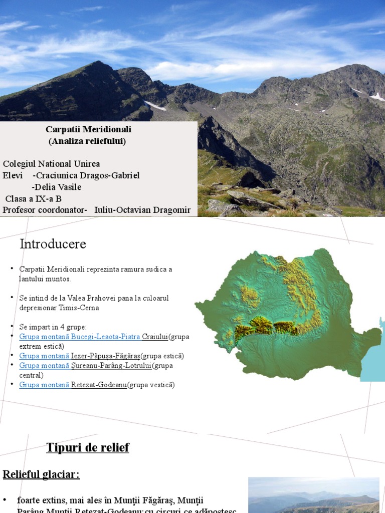 Proiect Relief Geografie | PDF