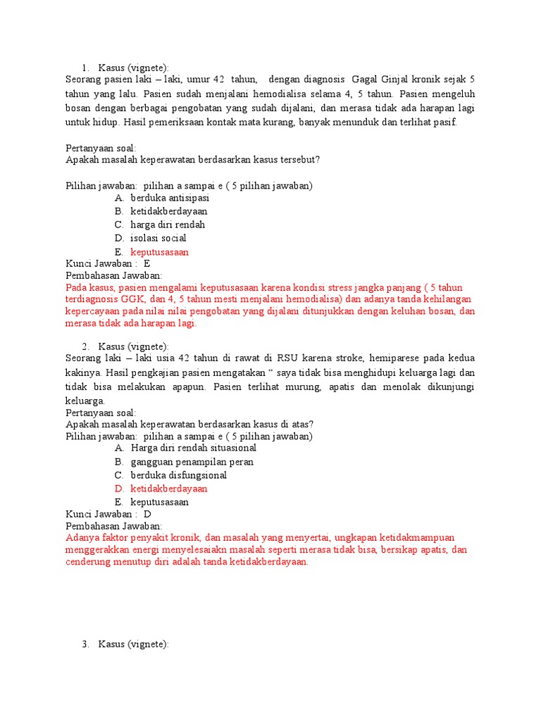 180 Soal Keperawatan & Pembahasan #2 | PDF