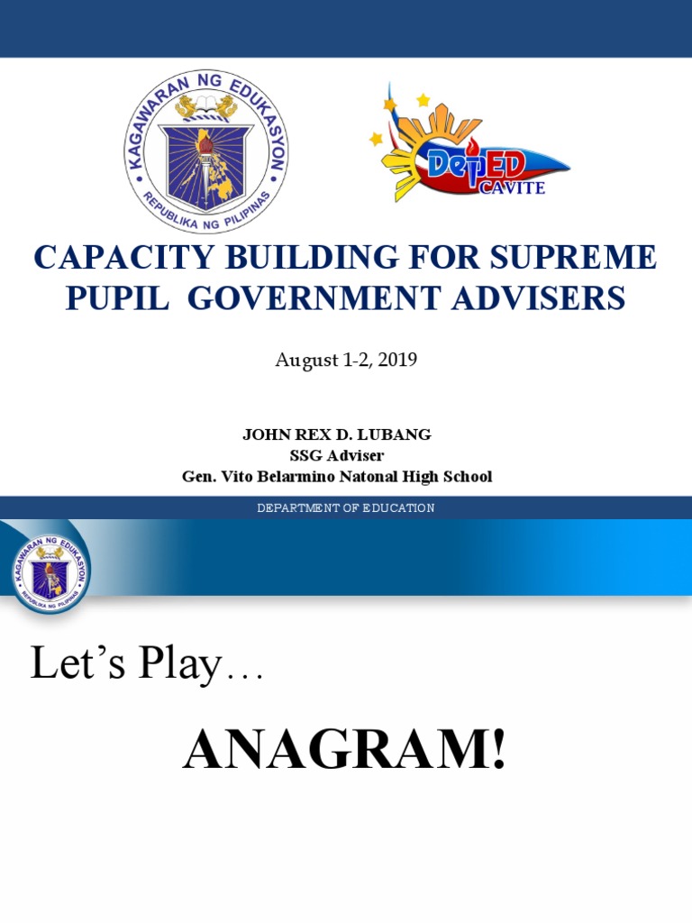SSG Mandated - PPAs - AND - COAs | PDF | Philippines