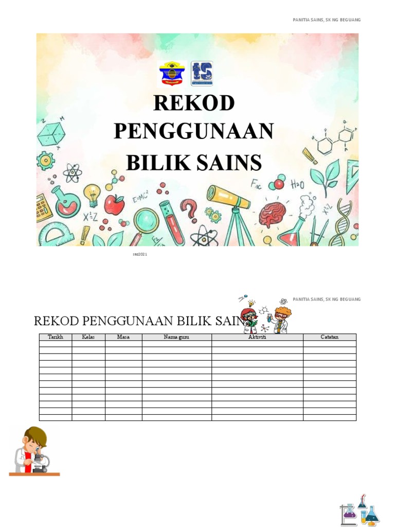 Rekod Penggunaan Bilik Sains | PDF