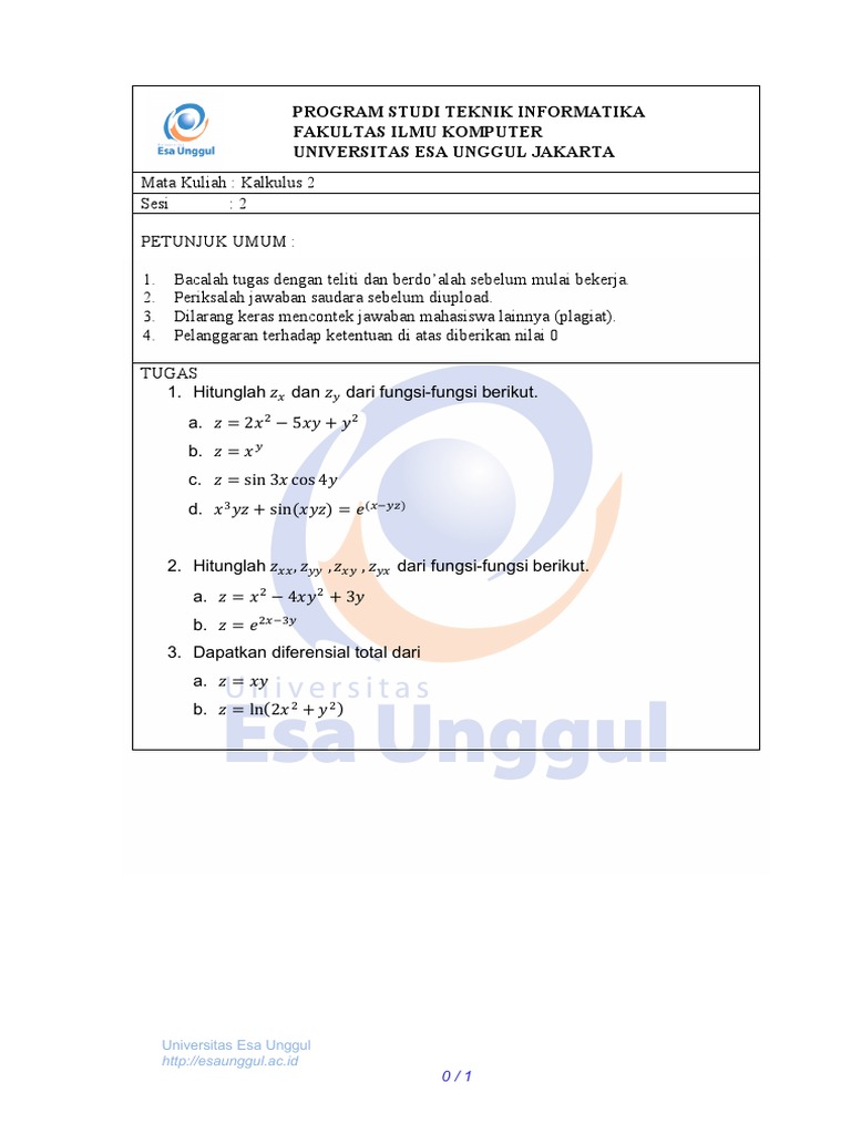 Tugas Perkuliahan Sesi 2 | PDF