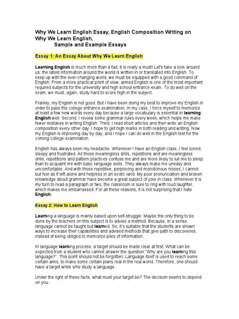 Importance of Learning English | PDF | Translations | Vocabulary