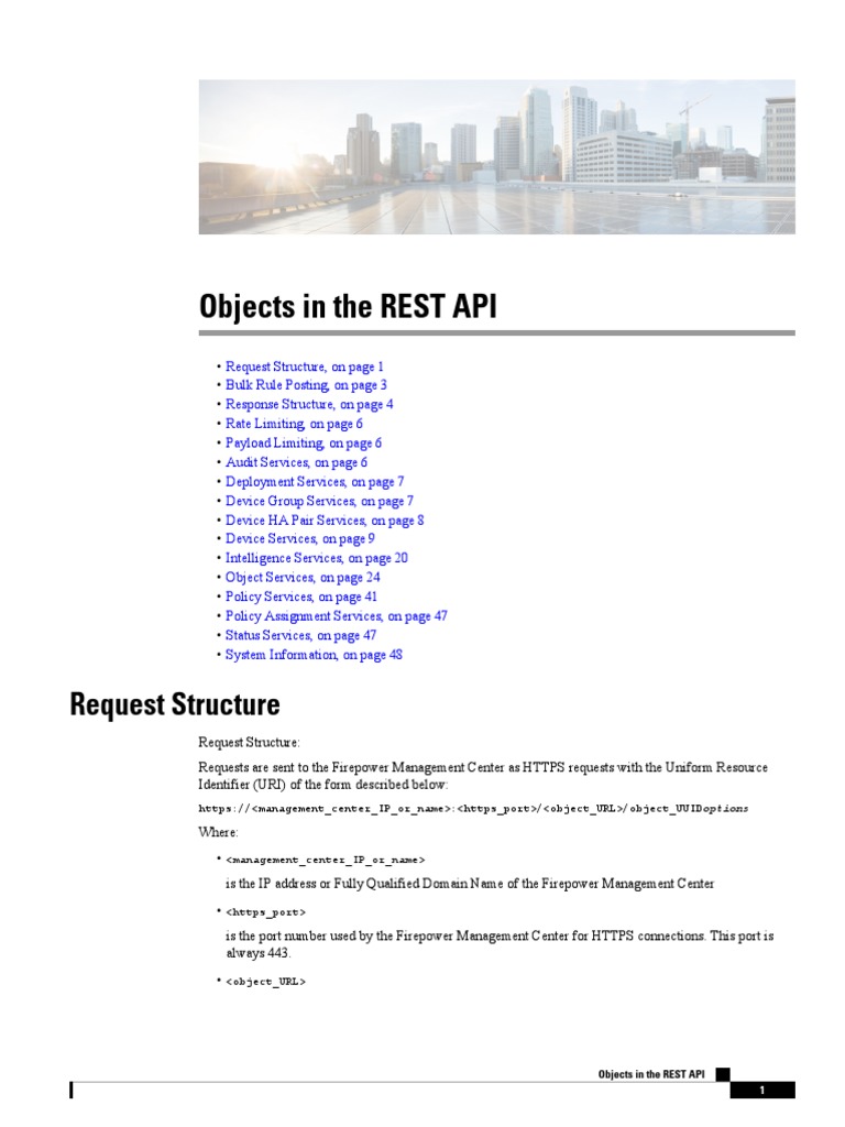 Objects in The REST API: Request Structure | PDF | Hypertext Transfer Protocol ...