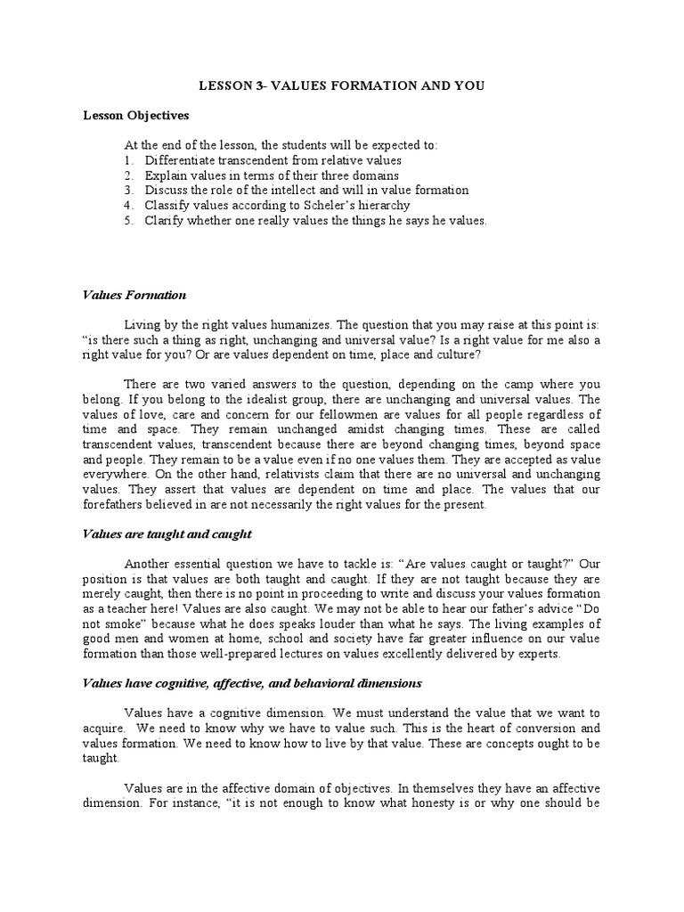 Chapter 1 Lesson 3 The Foundational Principles of Morality and You ...