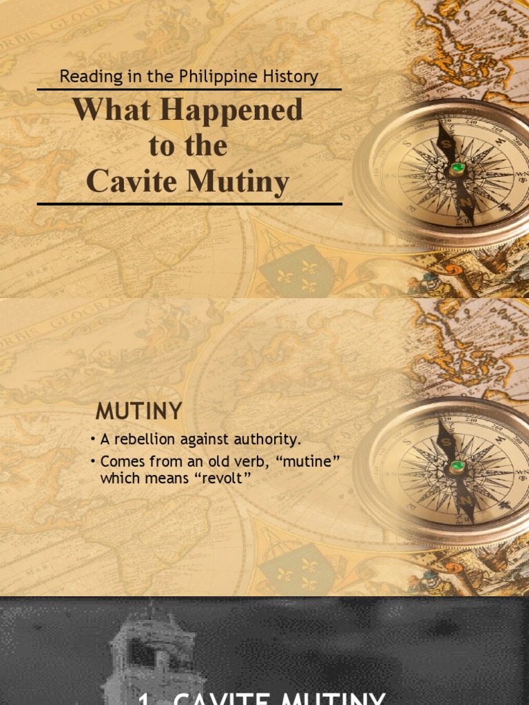 What Happened To The Cavite Mutiny: Reading in The Philippine History ...