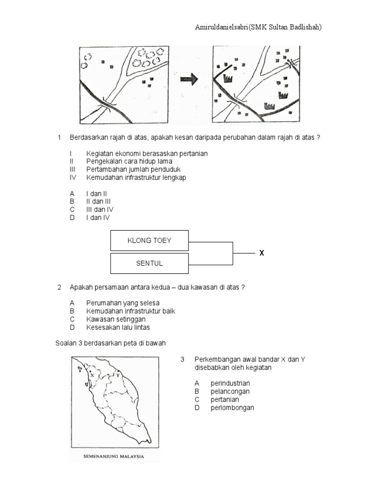 Bank Soalan Geo Tema5 | PDF
