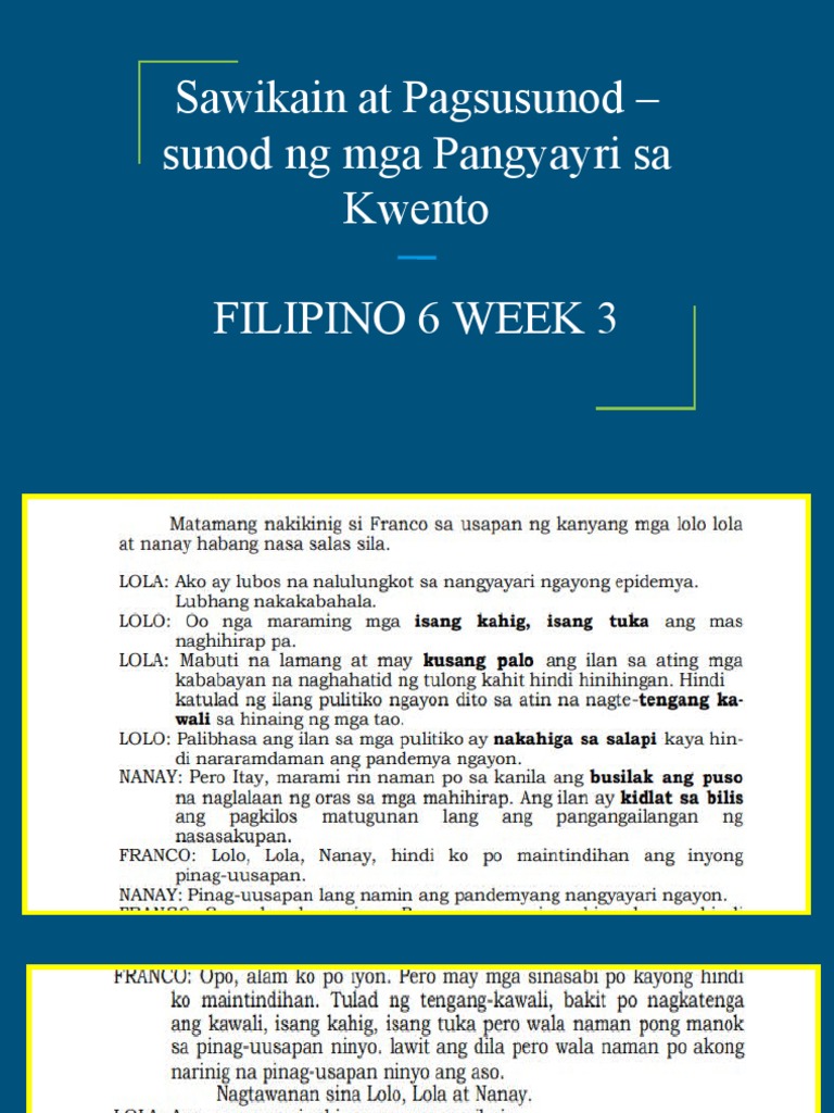 FIL6WEEK3 | PDF