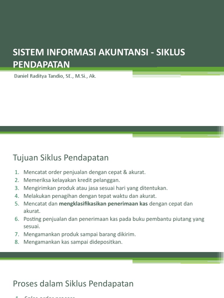 SIA Materi Siklus Pendapatan | PDF | Economies | Balance Sheet
