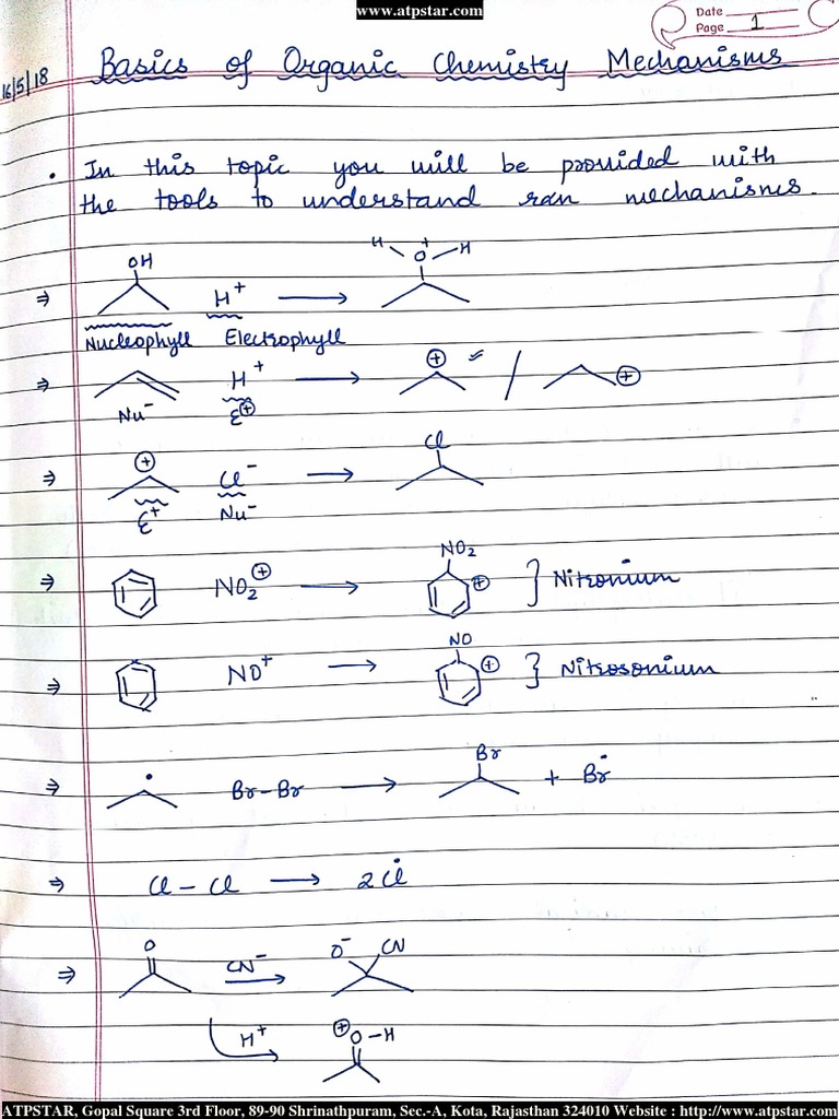 Organic Chemistry Handwritten Notes of Vineet Khatri Part 2 | PDF