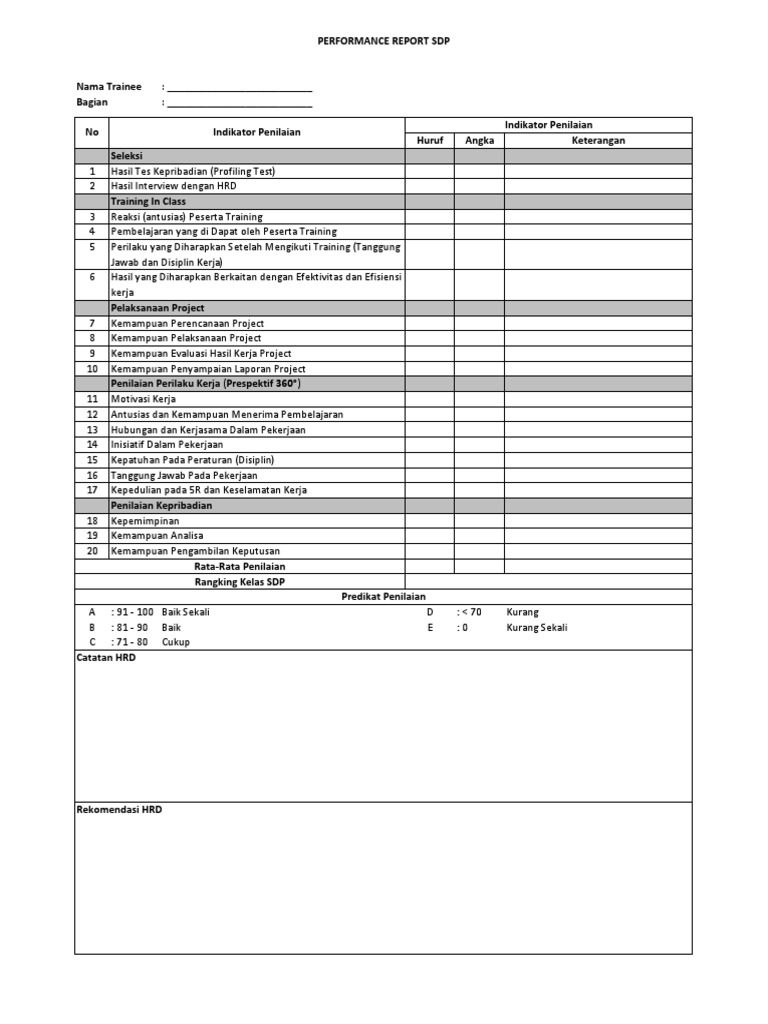 Performance Report | PDF