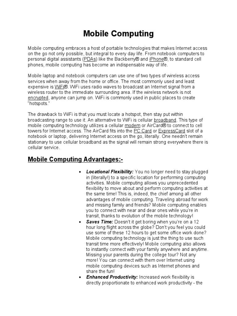 Mobile - Computing 0822214026 | PDF | Wi Fi | Internet Access