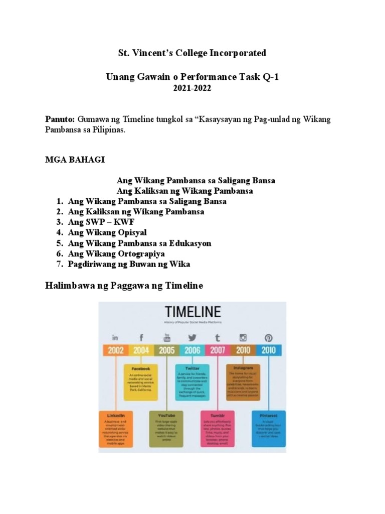 Unang Performance Task Q 1 | PDF