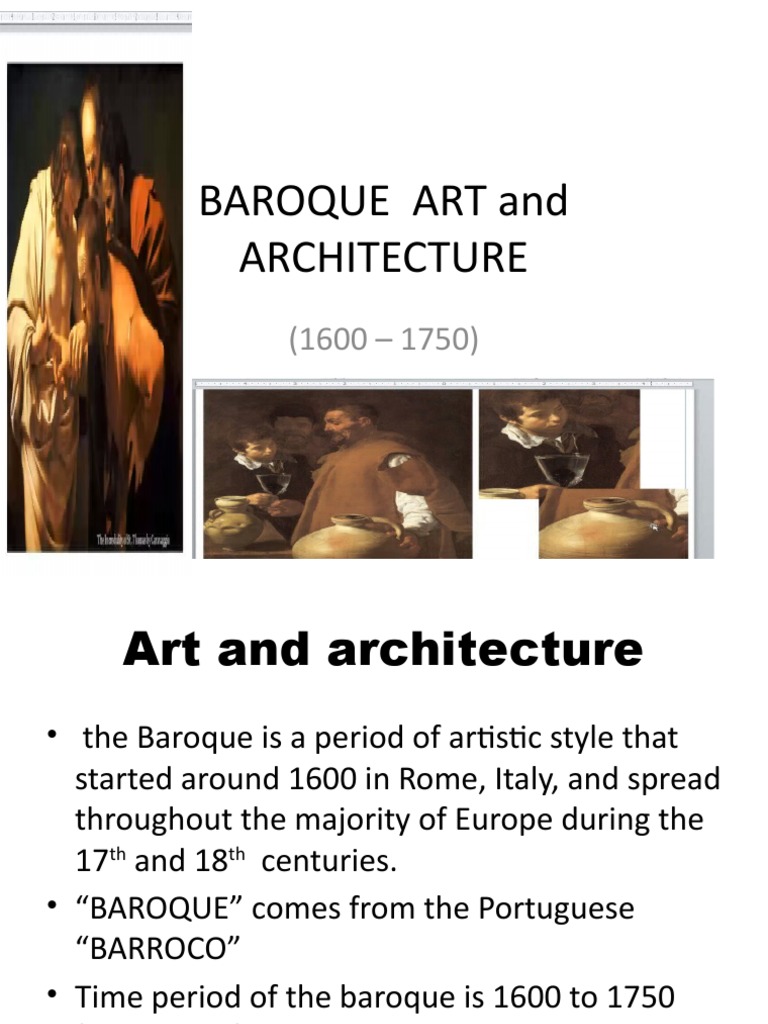 Baroque Art & Architecture Guide | PDF | Baroque | The Arts