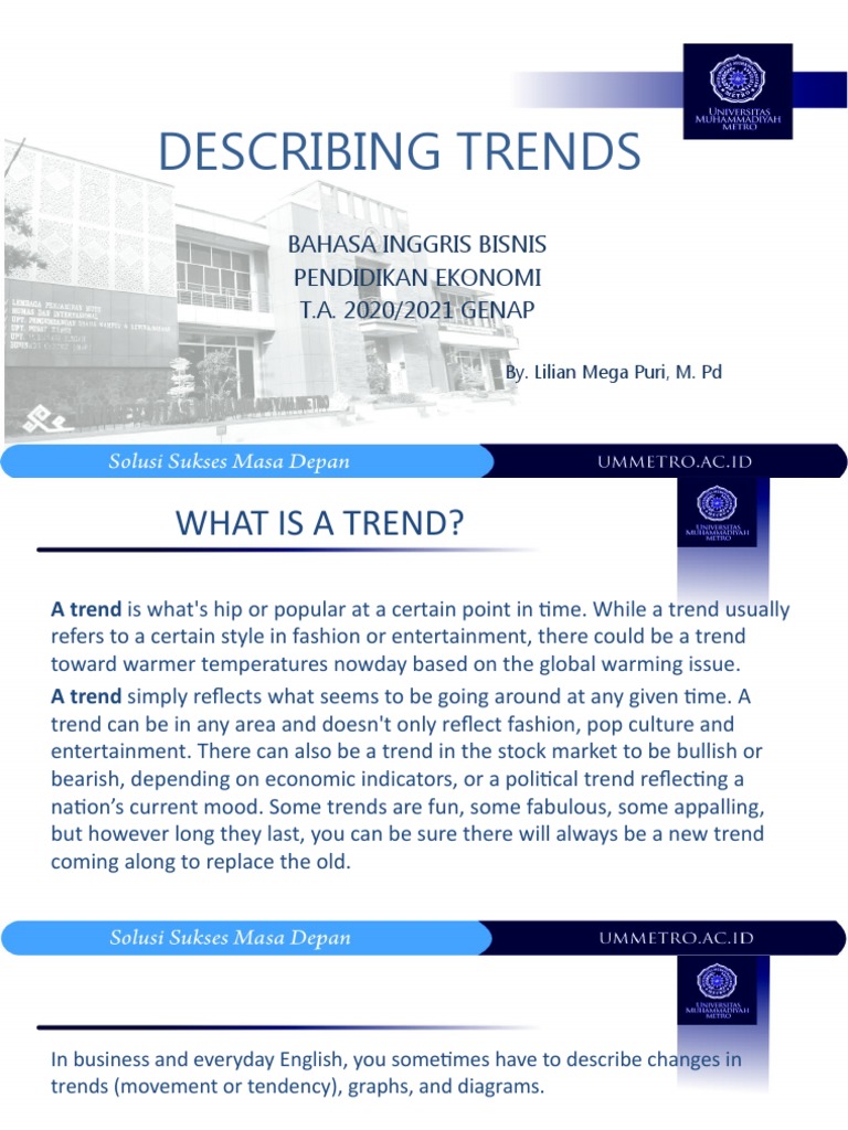Describing Trends in Business English: An Analysis of Movement, Speed ...