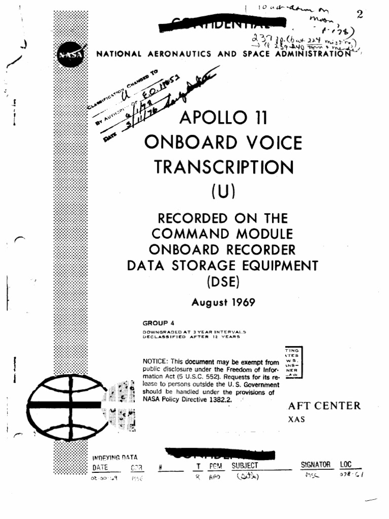 Apollo 11 Crew Transcript | PDF | Zoom Lens | Apollo Program