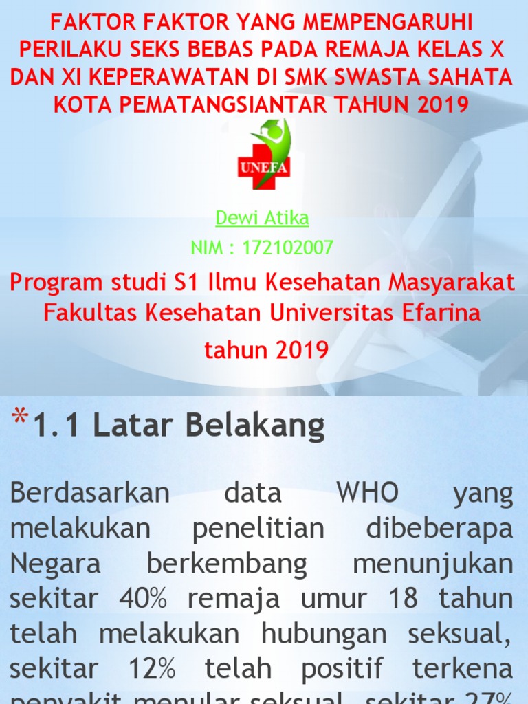 Faktor-Faktor Yang Mempengaruhi Perilaku Seks Bebas Pada Remaja | PDF