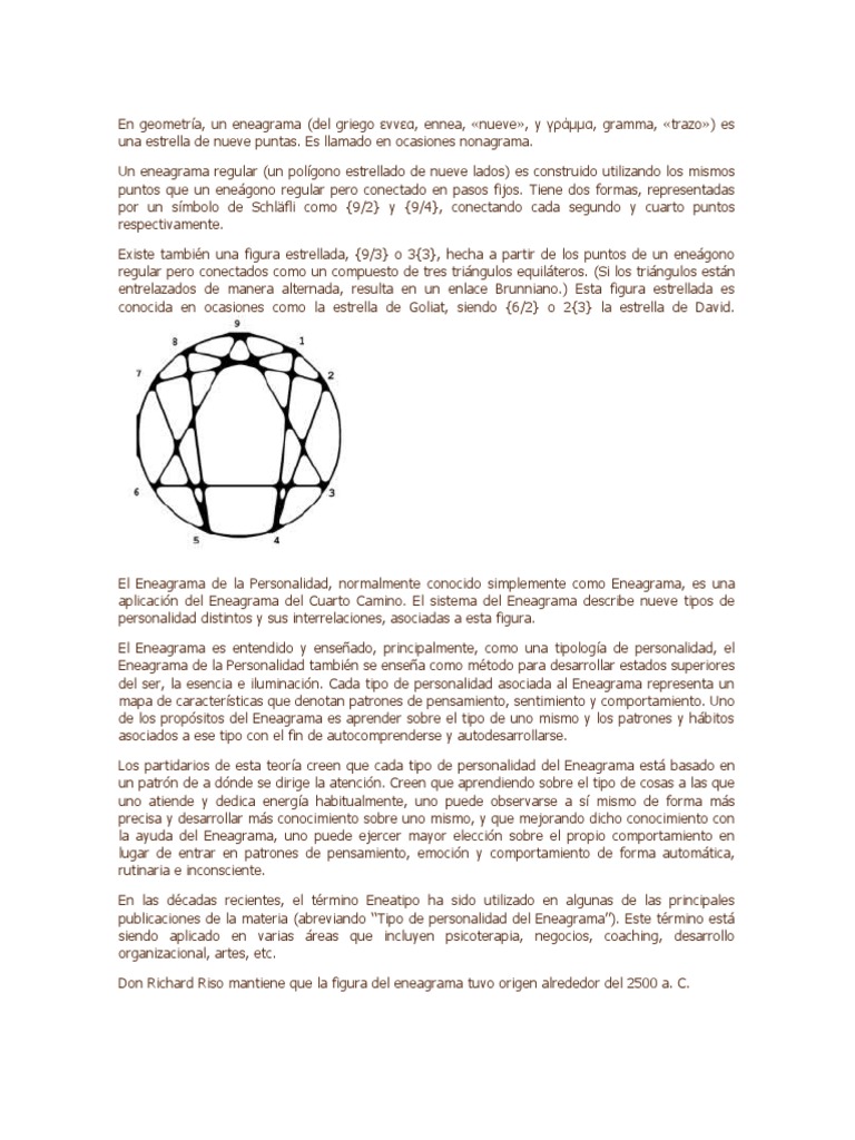 Enagrama | PDF | Eneagrama de la personalidad | Sicología
