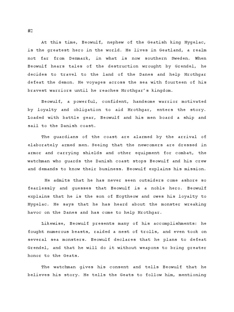 Lines in Beowulf | PDF | Beowulf | Geats