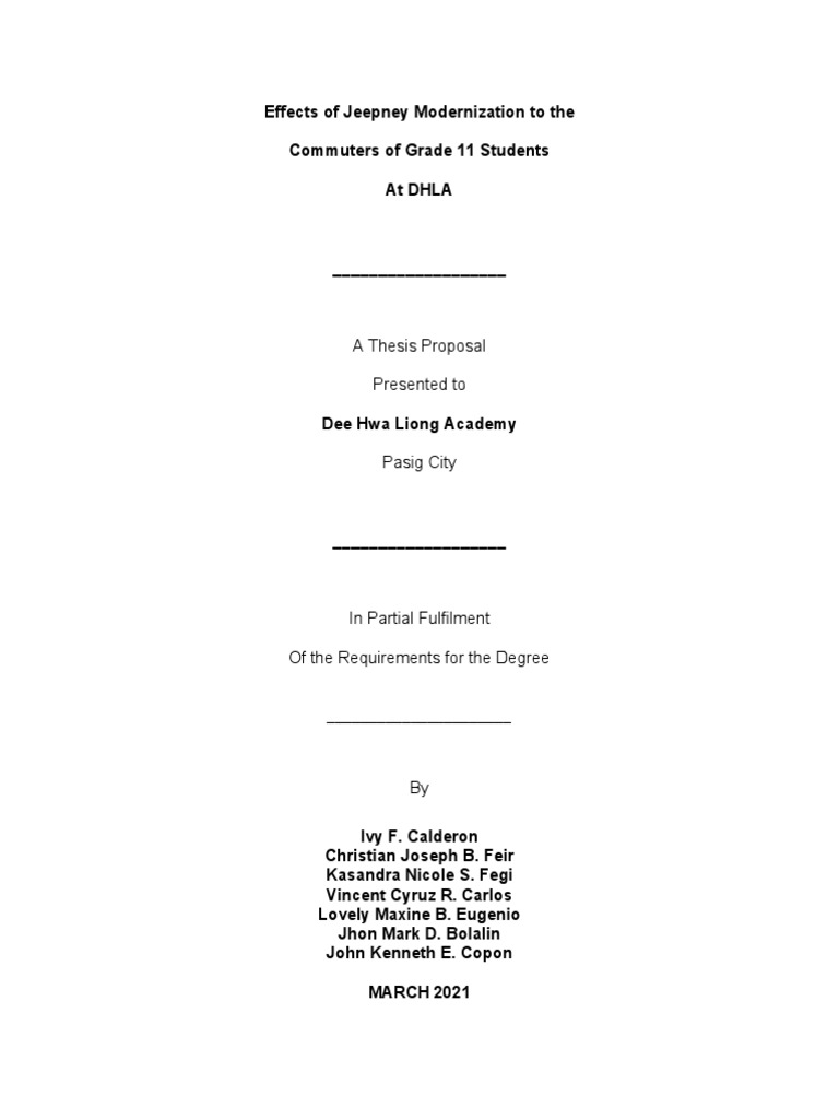 Chapter 1 Major Performance Task | PDF | Transport | Commuting