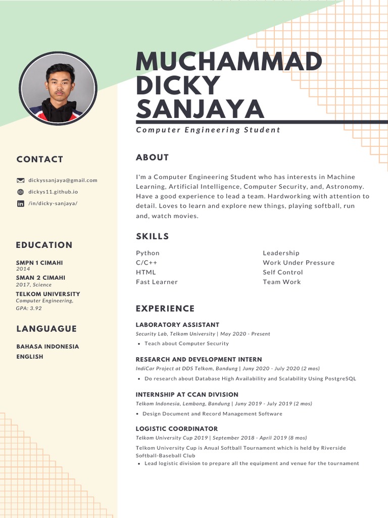Muchammad Dicky Sanjaya CV 2021 Jan | PDF