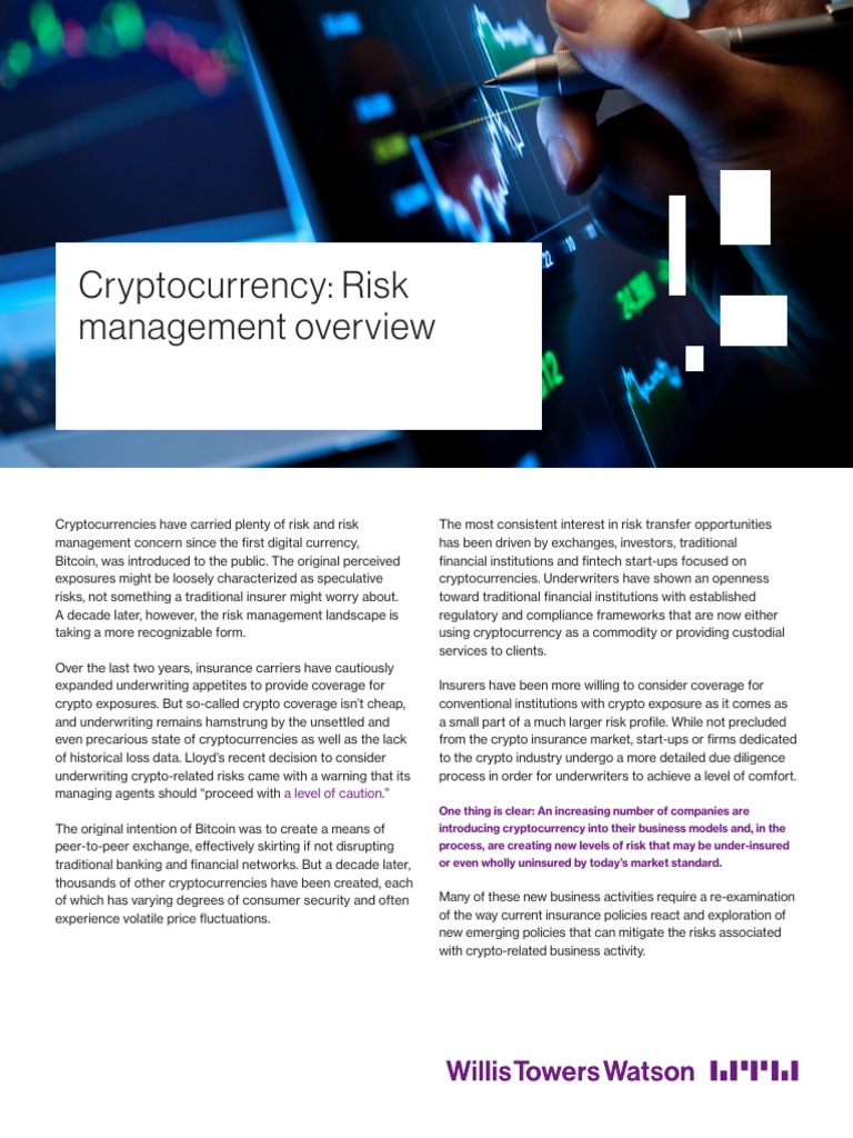 Cryptocurrency: Risk Management Overview: A Level of Caution | PDF ...