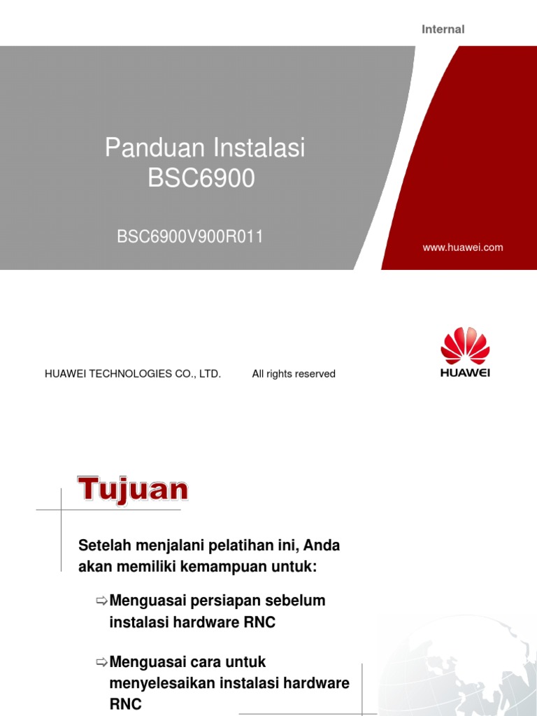 Panduan Instalasi BSC6900 | PDF