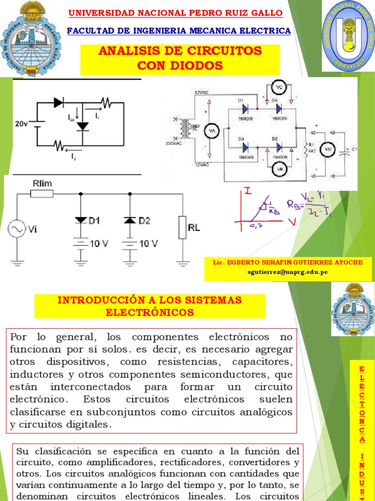 Sesiones 06 Circuitos Con Diodos | PDF | Rectificador | Electrónica