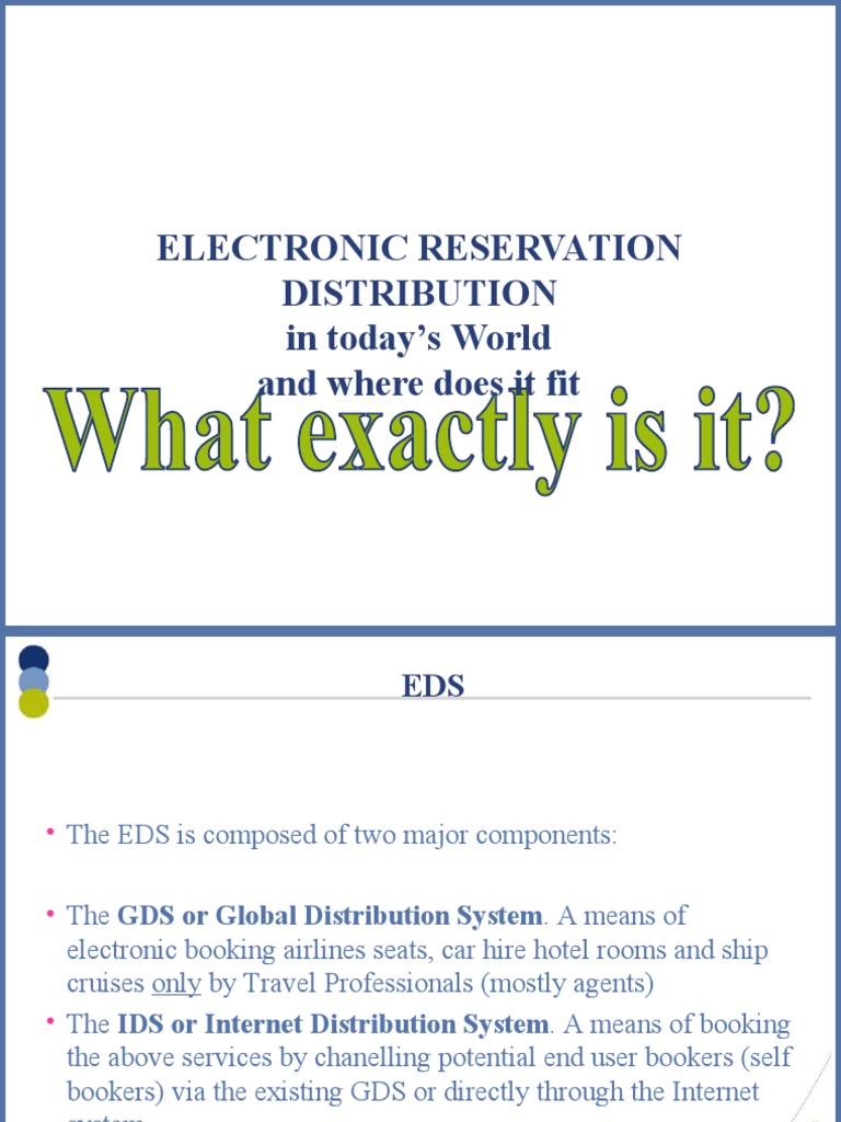 Electronic Reservation Distribution in Today's World and Where Does It ...