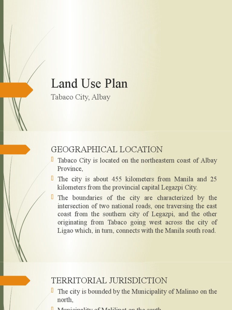 Land Use Plan: Tabaco City, Albay | Download Free PDF | Natural ...