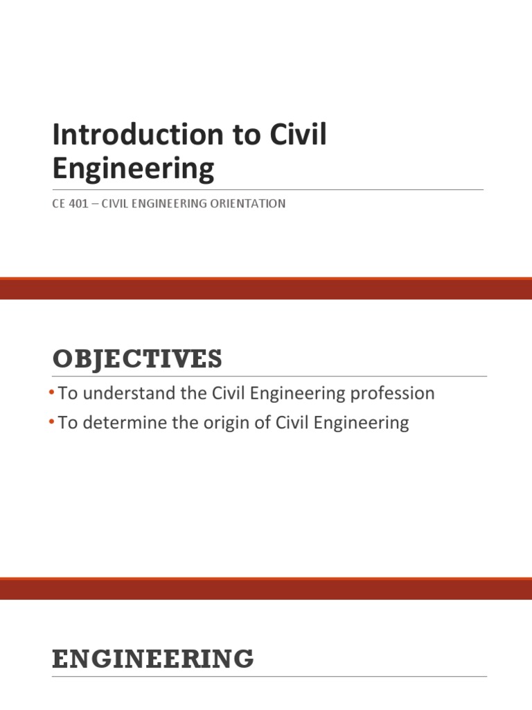 CE 401 - Chapter I - Introduction (1st and 2nd Lesson) | PDF | Matter ...