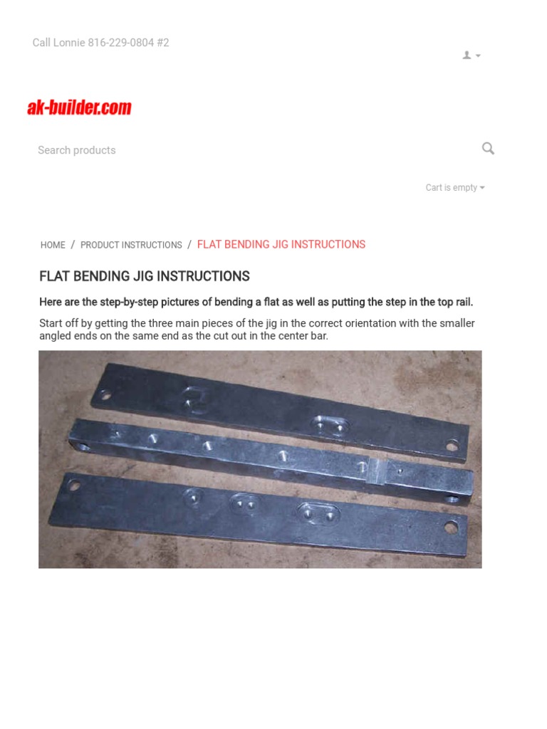 Product Instructions - Flat Bending Jig Instructions | PDF | Nut ...