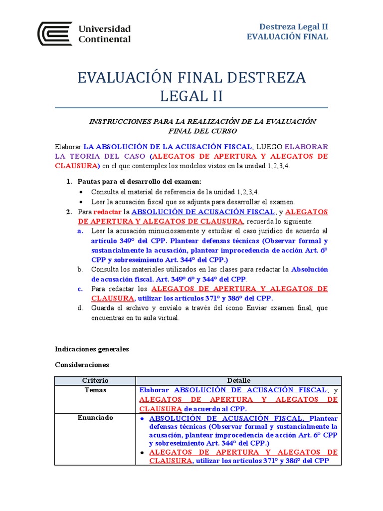 EVAL. FINAL 2021 - Destreza Final | PDF