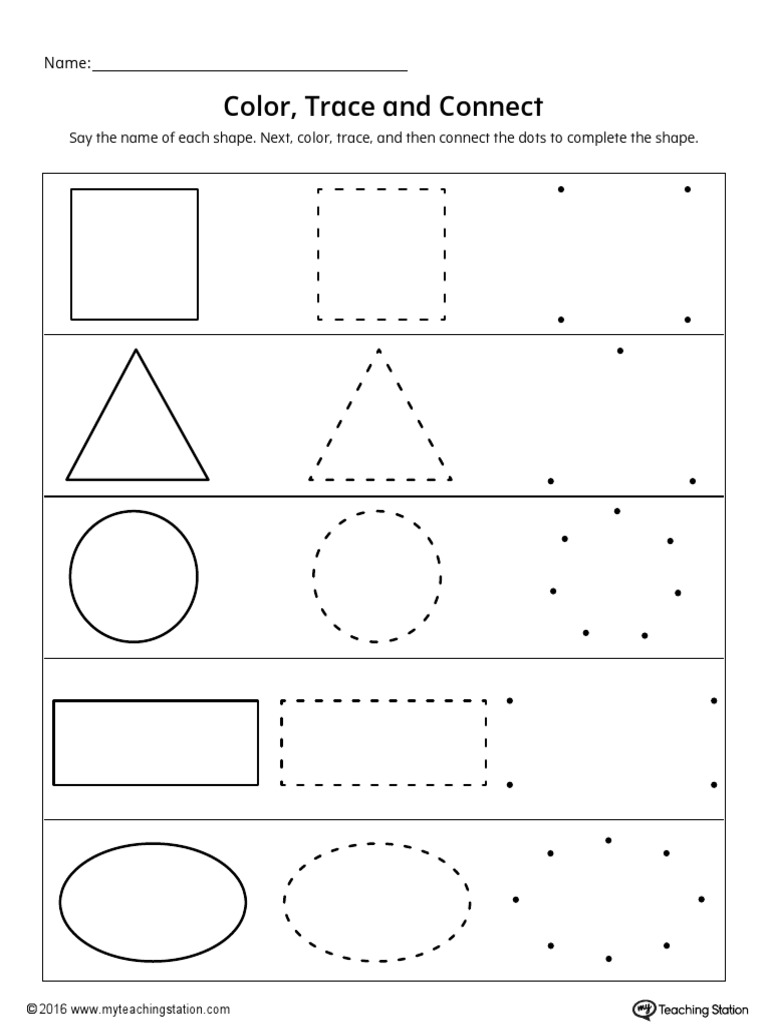 Mts Learning Shapes Color Trace Connect Draw | PDF | Career & Growth