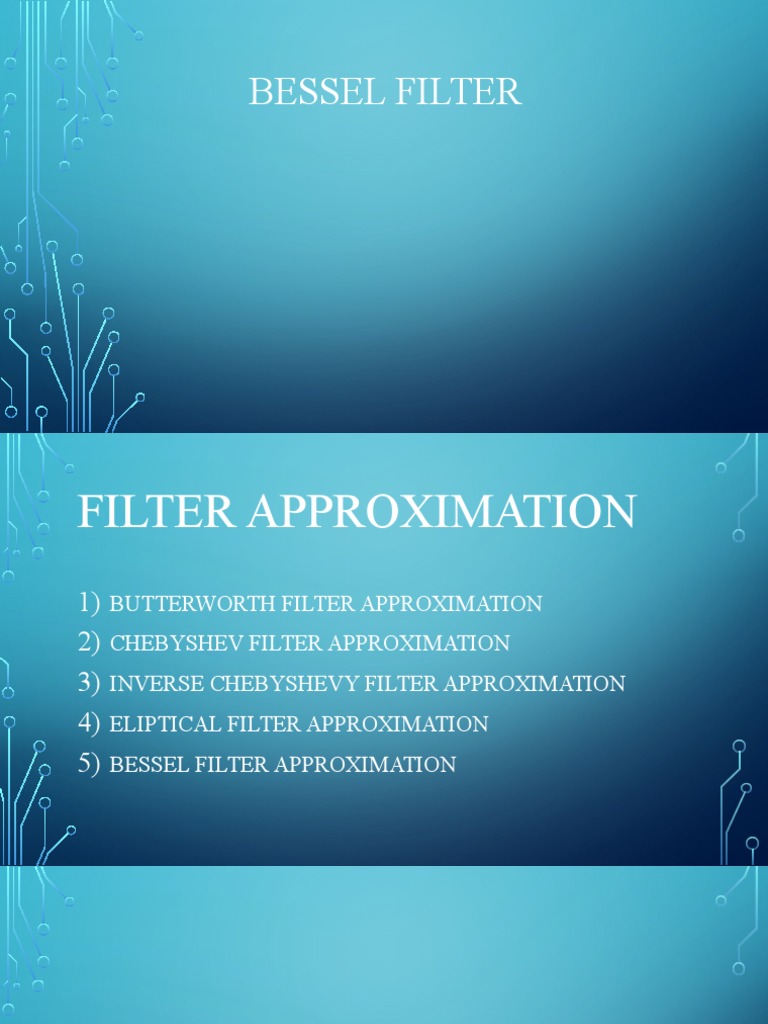 Bessel Filter Approximations Overview | PDF