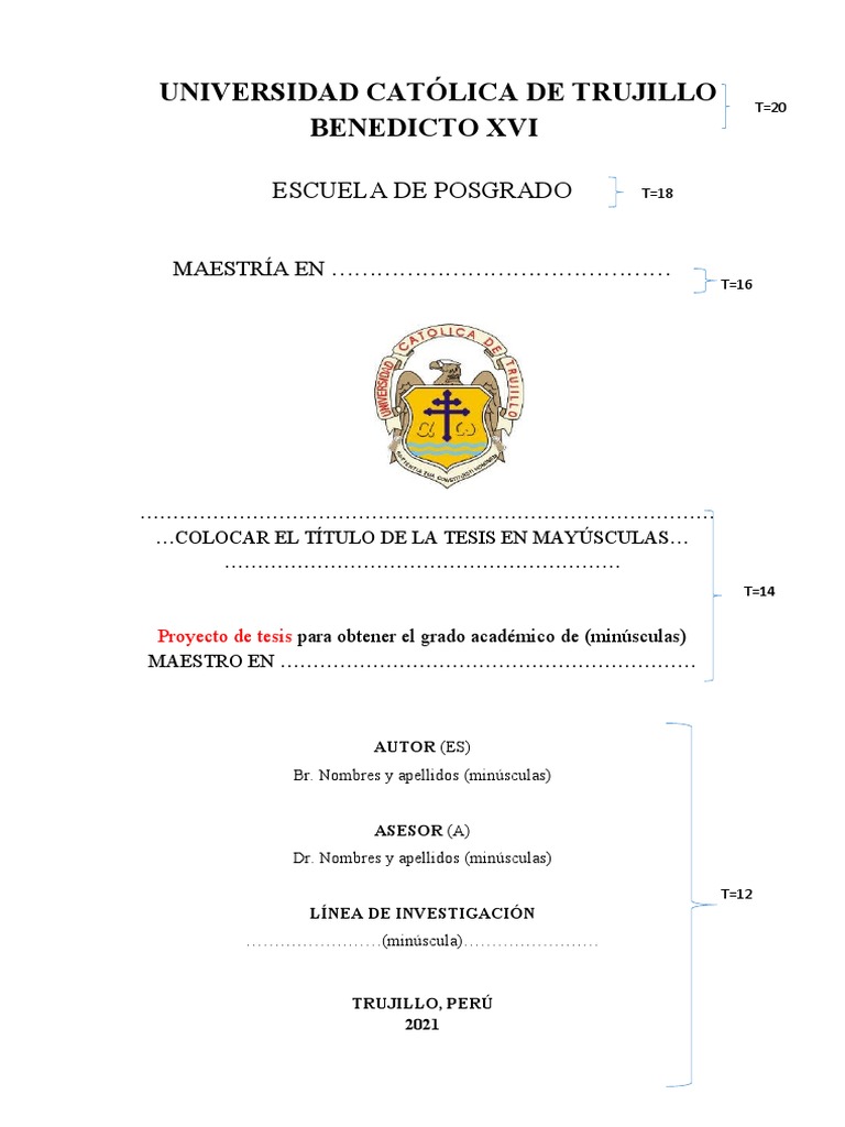Carátula de Tesis - Epg Uct | PDF