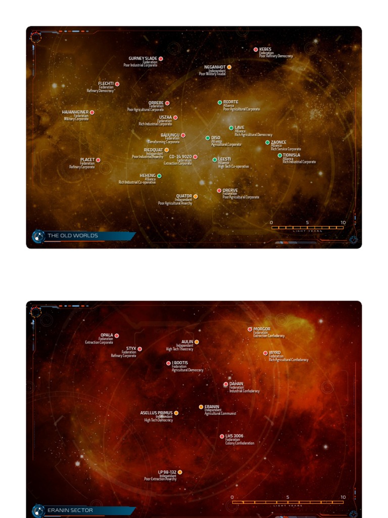 Elite Dangerous - Map Set 1 - Regions of The Galaxy | PDF | Ideologies ...