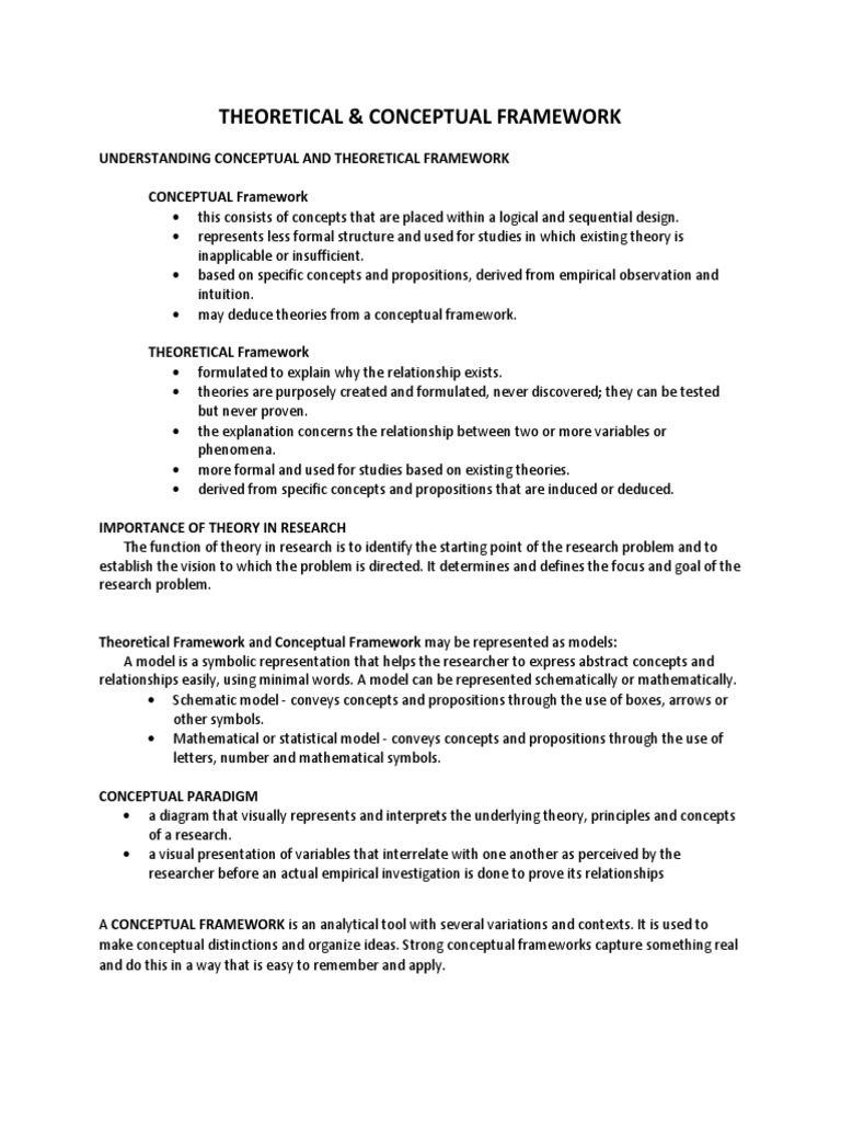 B. Research Framework | PDF | Theory | Conceptual Model