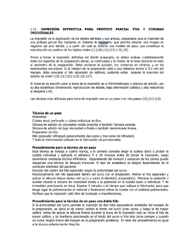 Protocolo Impresion Definitiva | PDF