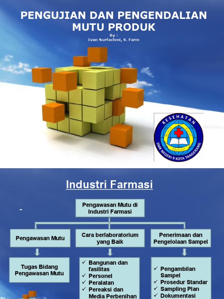 Pengawasan Mutu di Industri Farmasi | PDF