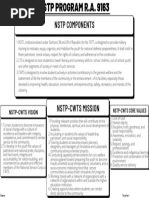 NSTP - CWTS Vision, Mission & Core Values | PDF | Social Science