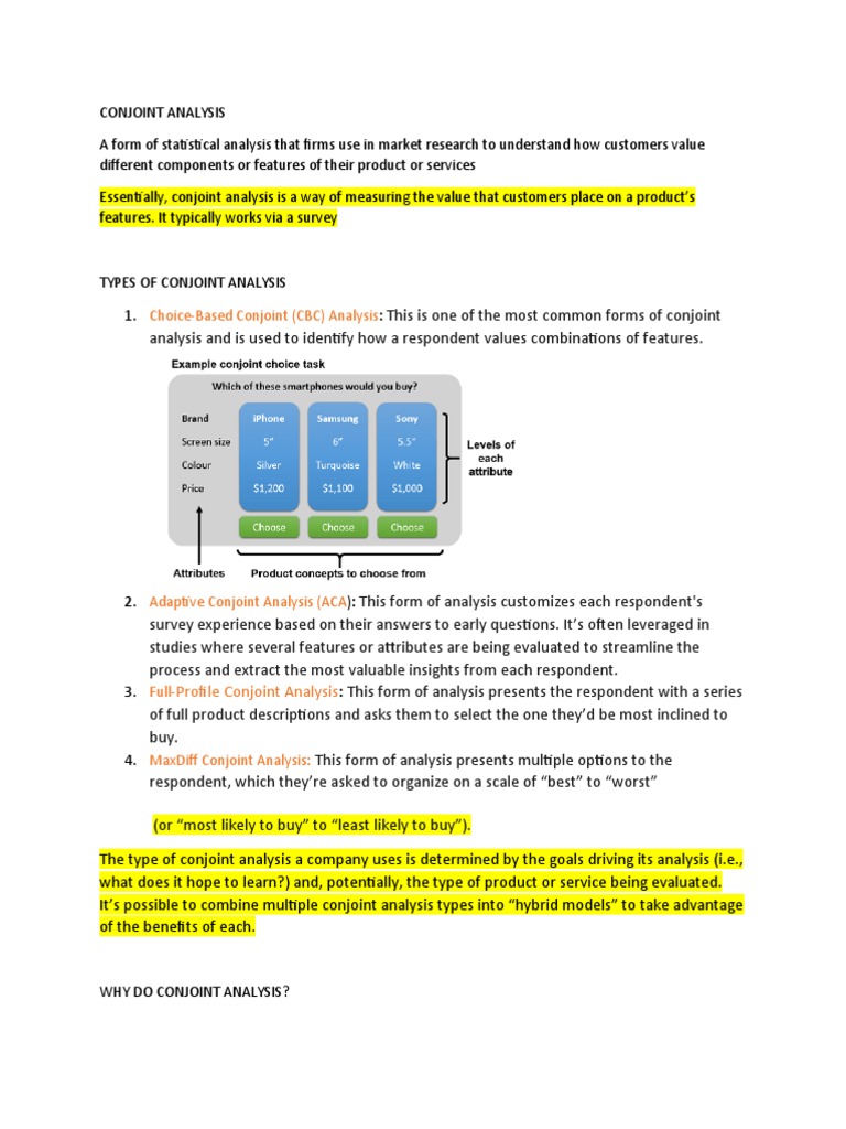 Choice-Based Conjoint (CBC) Analysis | PDF | Economies | Market (Economics)