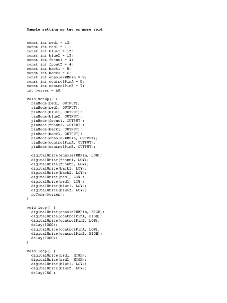 Sample Setting Up Two or More Void | PDF | Computer Programming | Software Engineering