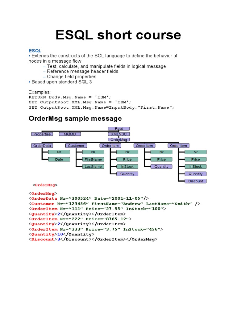 ESQL Short Course | PDF | Subroutine | Boolean Data Type