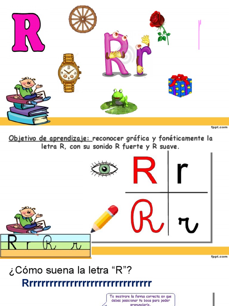 Sonido y uso de la letra R | PDF | Artes del Lenguaje y Comunicación