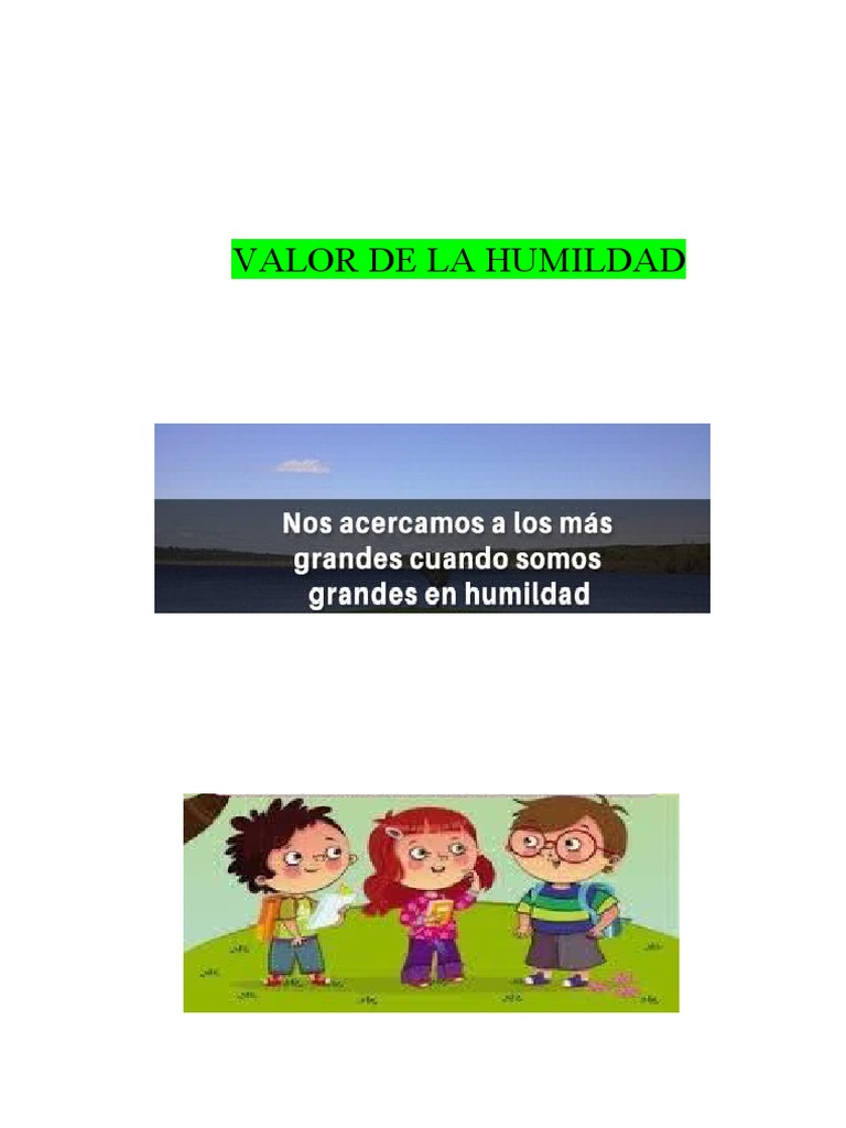 Valor de La Humildad 8 | PDF