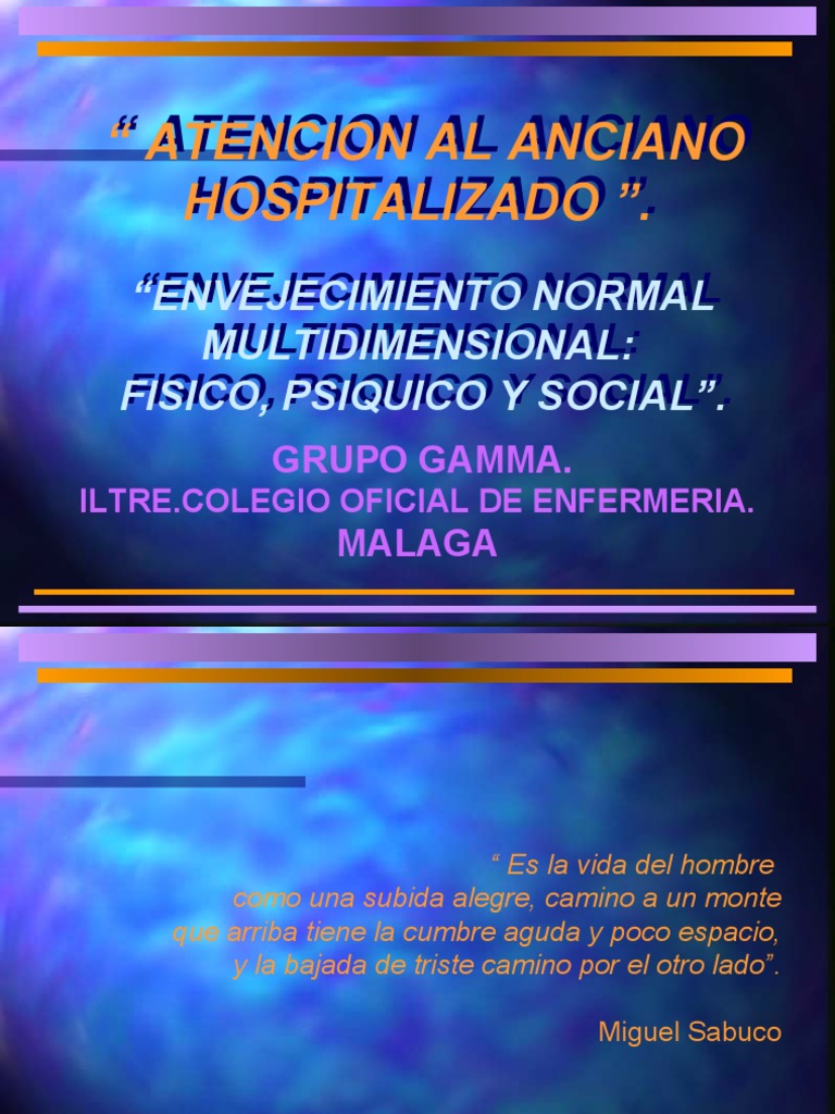 Envejecimiento Normal | PDF | Envejecimiento | Vejez